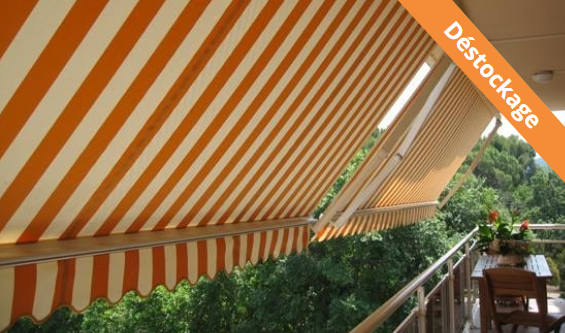 Toile de store en déstockage sur-mesure made in France